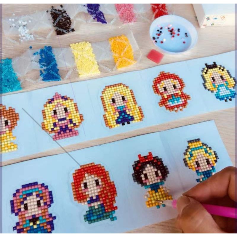 Cartoon Diamond Bead Painting Stickers 5D Kids DIY Handmade Puzzle ...