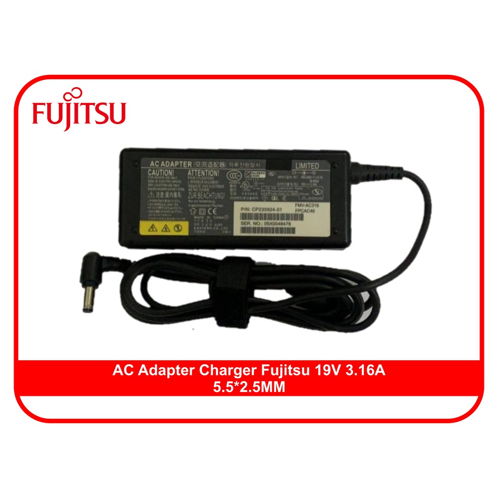 AC Adapter Charger Fujitsu 19V 3.16A 4.22A 5.5*2.5MM | Shopee Malaysia