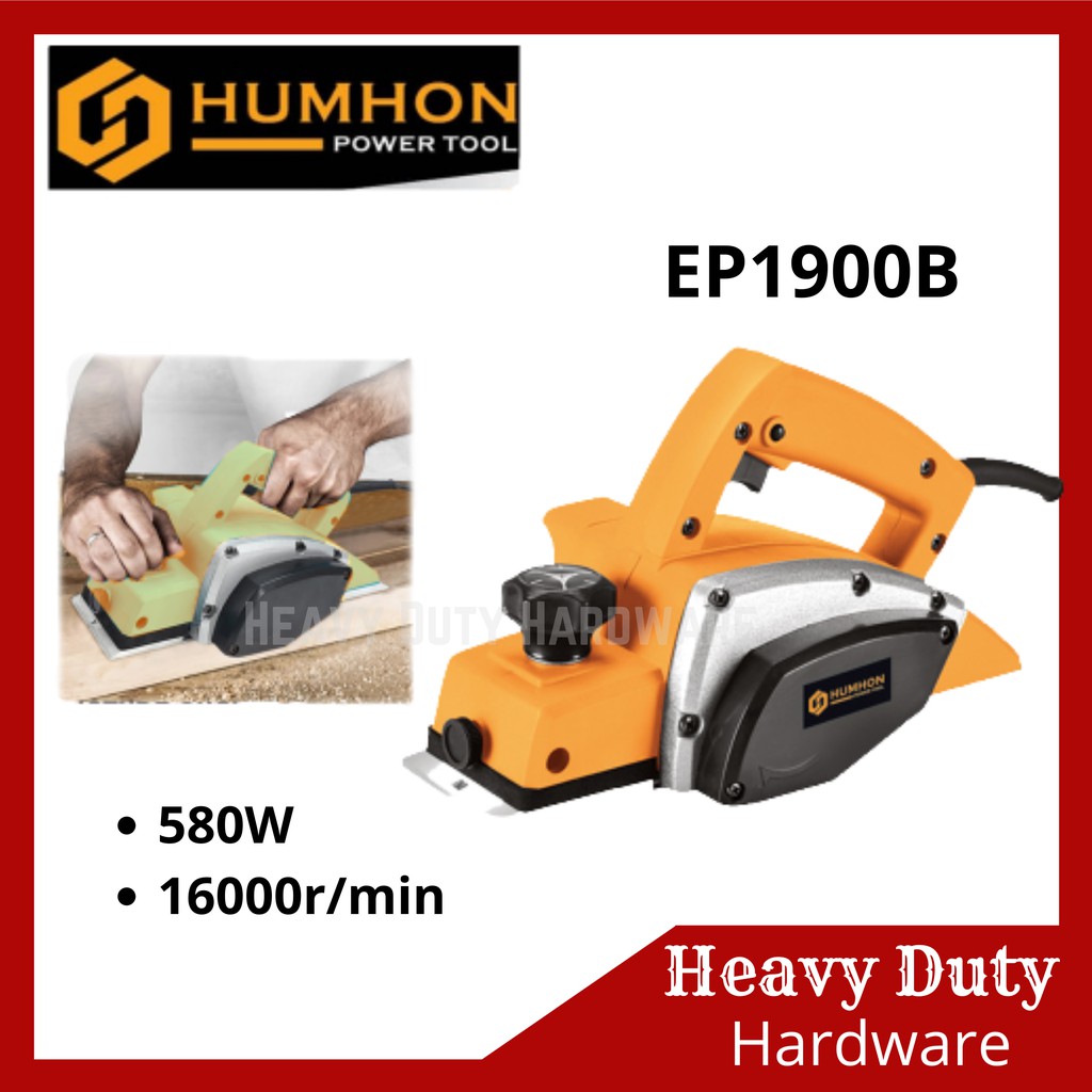 Ketam kayu HUMHON BK-EP1900B HEAVY DUTY ELECTRIC PLANER 580W | Shopee ...