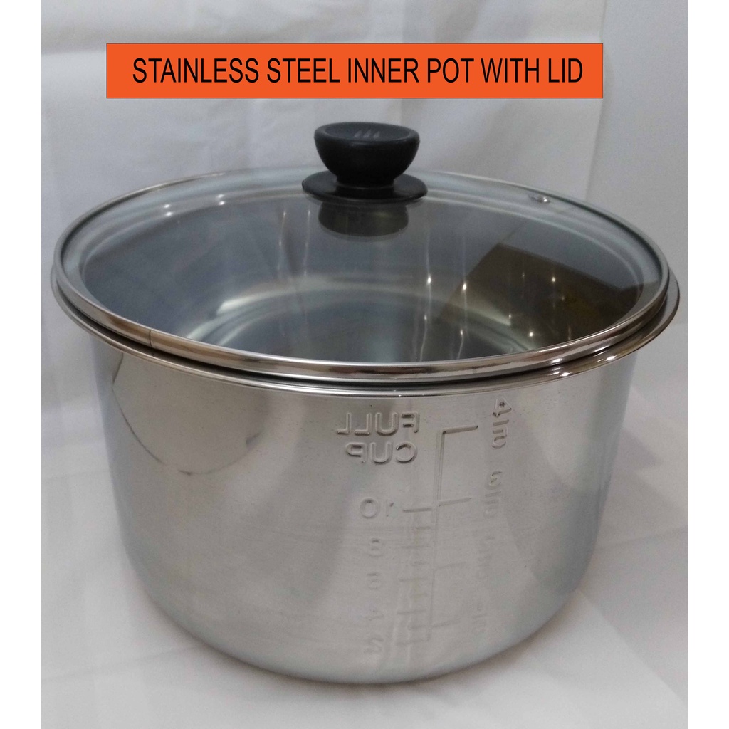 Camberhy 5-litre stainless steel 304 inner pot (with lid) for Electric ...