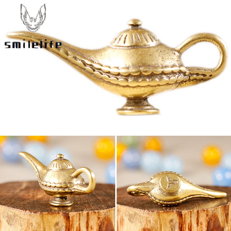 Small Metal Carved Aladdin Lamp Magic Vintage Home Arabian Art Craft Gift Rare Retro Legend ...