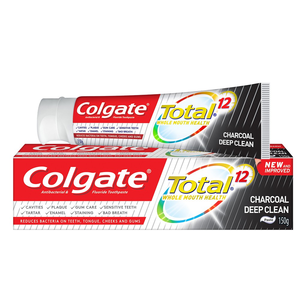 Colgate Total Charcoal Deep Clean (150g) | Shopee Malaysia