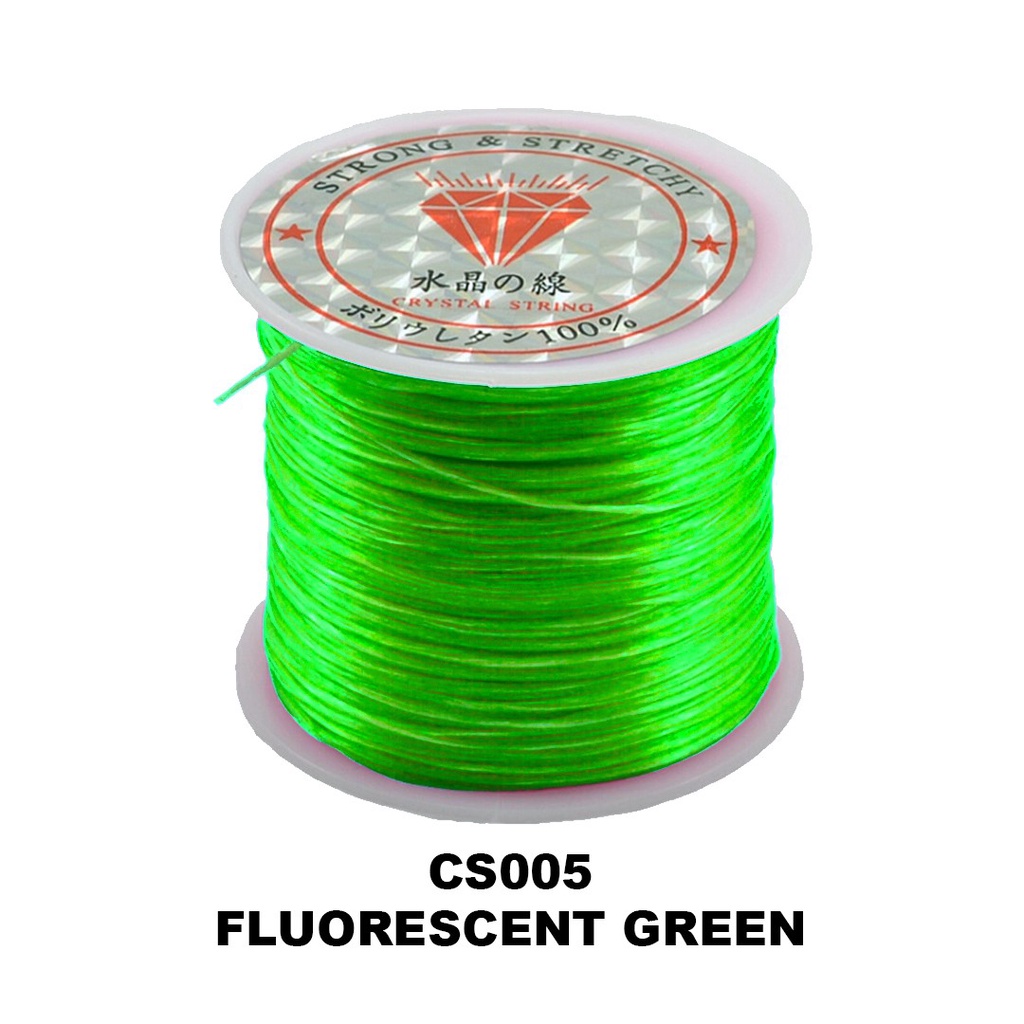 Crystal Elastic String 9+- Metre (CS005 Fluorescent Green) | Shopee ...