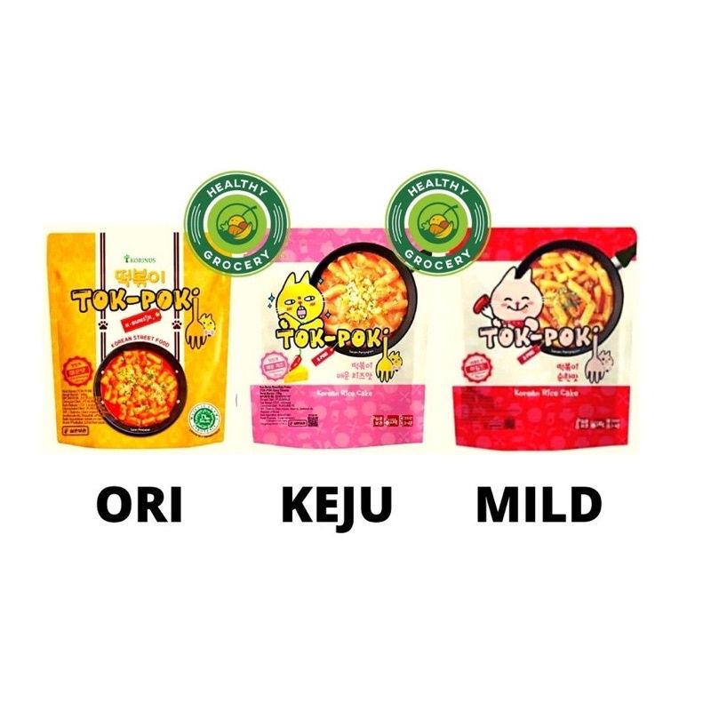 Tok-poki K-bunsik Korean rice cake Korinus Halal MUI | Shopee Malaysia