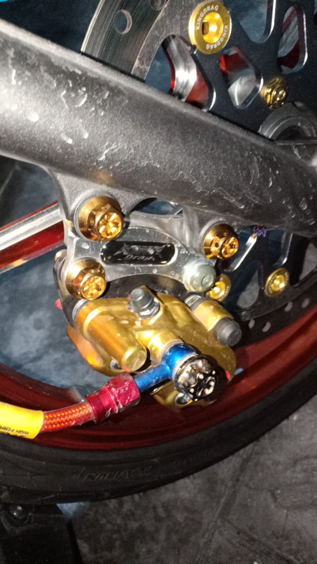 Screw Front Caliper Skru Caliper Depan Color Yamaha Y15ZR Y15 LC135 ...