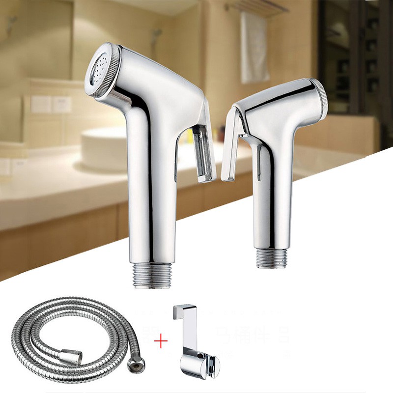 Toilet Flushing Spray Gun Set With 1.5m Water Pipe+Hanger Flusher ...