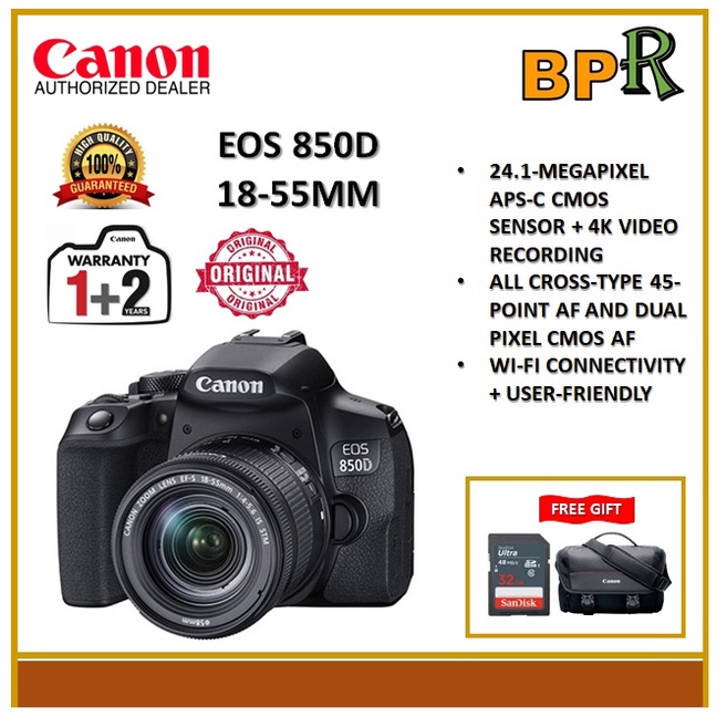 Canon EOS 850D 18-55 IS STM Lens DSLR Camera // EOS 850D (BODY ...