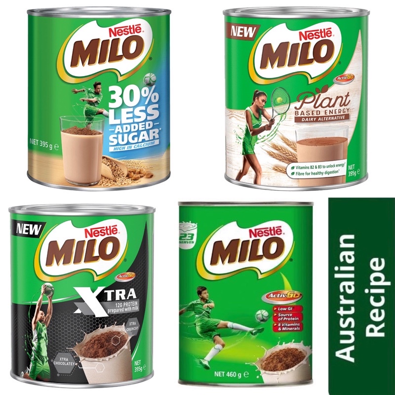 Milo Australia original 460g / Plant based / Xtra Malt / 30% less sugar ...