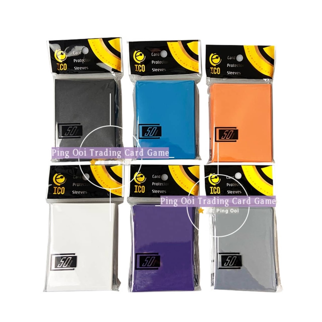 ICO Color Matte Sleeve|TCG Protection Sleeve 66x91mm(50pcs,Pokemon ...