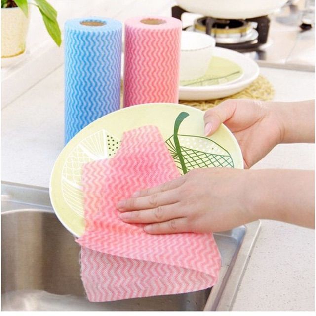 Roll of 50 multi-purpose non-woven tissue paper | Shopee Malaysia