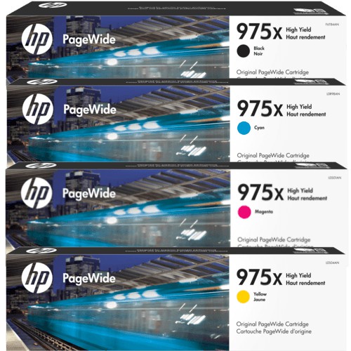 Hp Cartridge 975X (Genuine) 975A 975 High Yield Black LOS09AA , Cyan ...