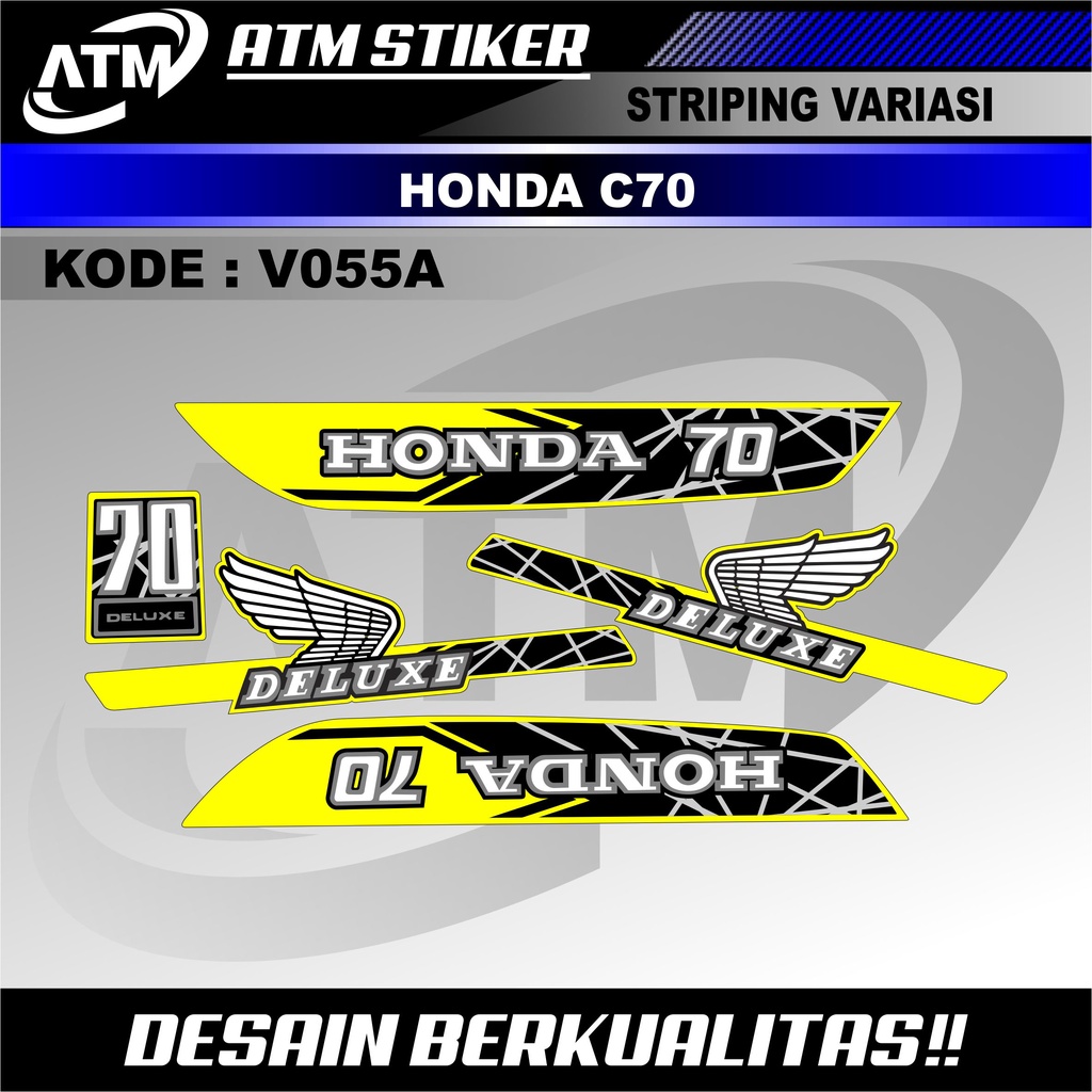 Honda C70 striping stickers variations | Shopee Malaysia