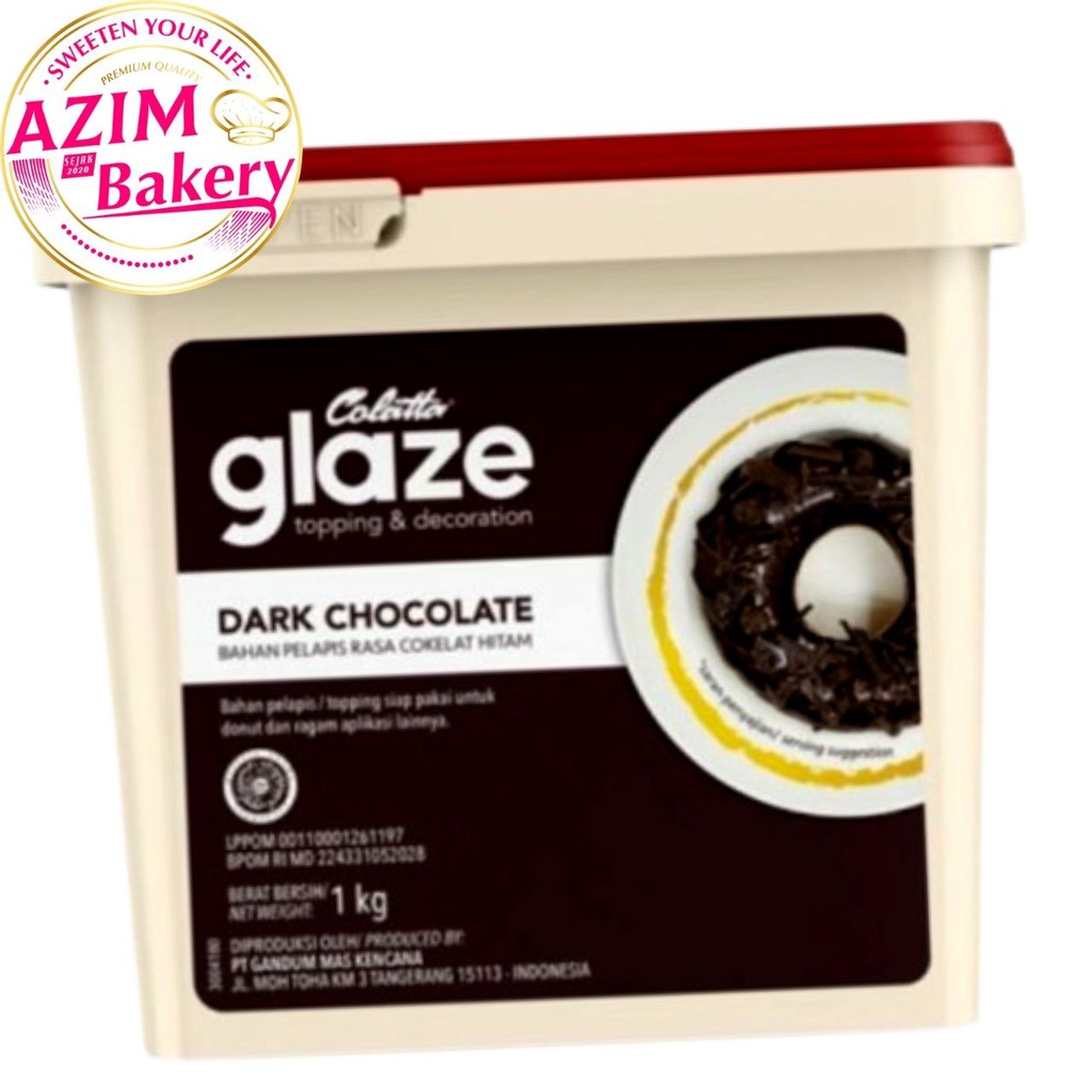 Colatta Glaze Dark Chocolate 1kg,500G,250G | Topping Donat | Dark ...