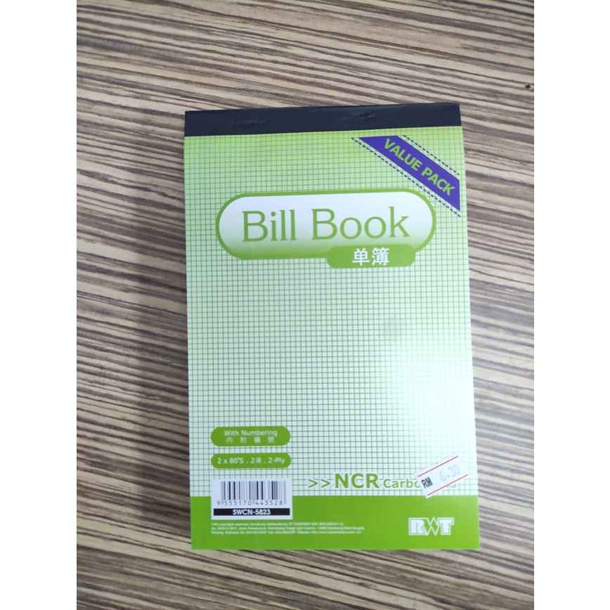 RWT Bill Book Value Pack (with numbering) | Shopee Malaysia