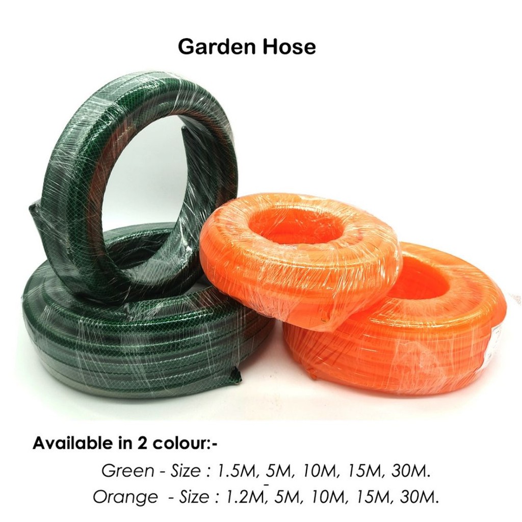 High Quality 10M /15M / 30M PVC Heavy Duty Fancy & Garden Hose / Paip ...