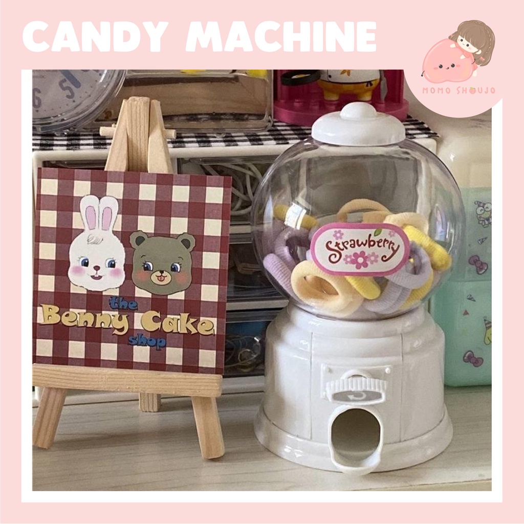 MOMO SHOUJO INS STYLE CUTE MINI CANDY GASHAPON MACHINE STORAGE BOX ...