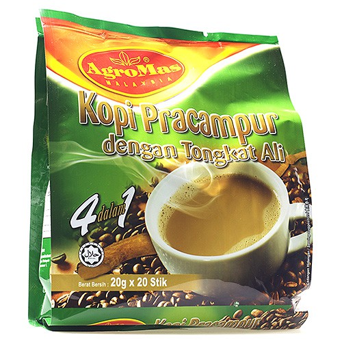 Agromas Kopi Pracampur dengan Tongkat Ali (20x20gm) | Shopee Malaysia