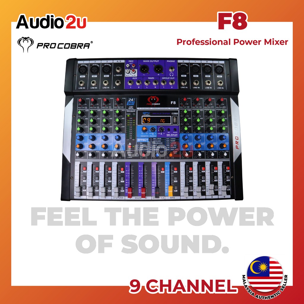 Pro Cobra F8 Professional Mixer | Shopee Malaysia