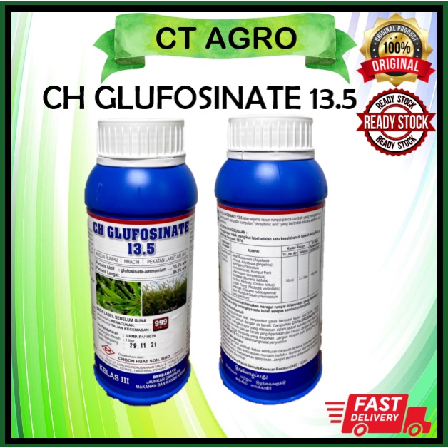 CH GLUFOSINATE 13.5 ( 1L ) Ready Stock Racun Rumpai Pekatan Larut Air ...