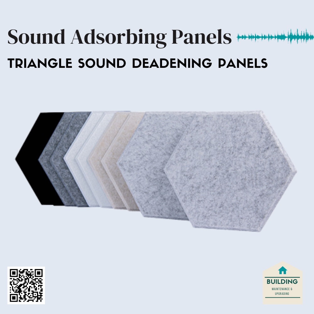 Acoustic Soundproof Studio Foam Panels, 30cm x 30xm x 9mm, Triangle ...