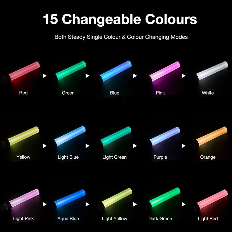 Concerts Glow Sticks LED 15 Colors Change Light Stick Party Wedding ...