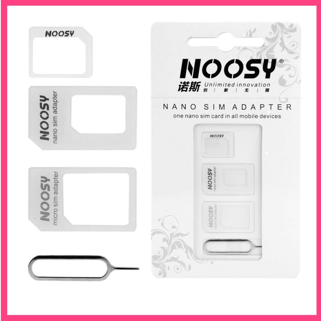 Noosy Nano SIM Card Adapter 4 in 1 Micro SIM Adapter with Eject Pin Key ...
