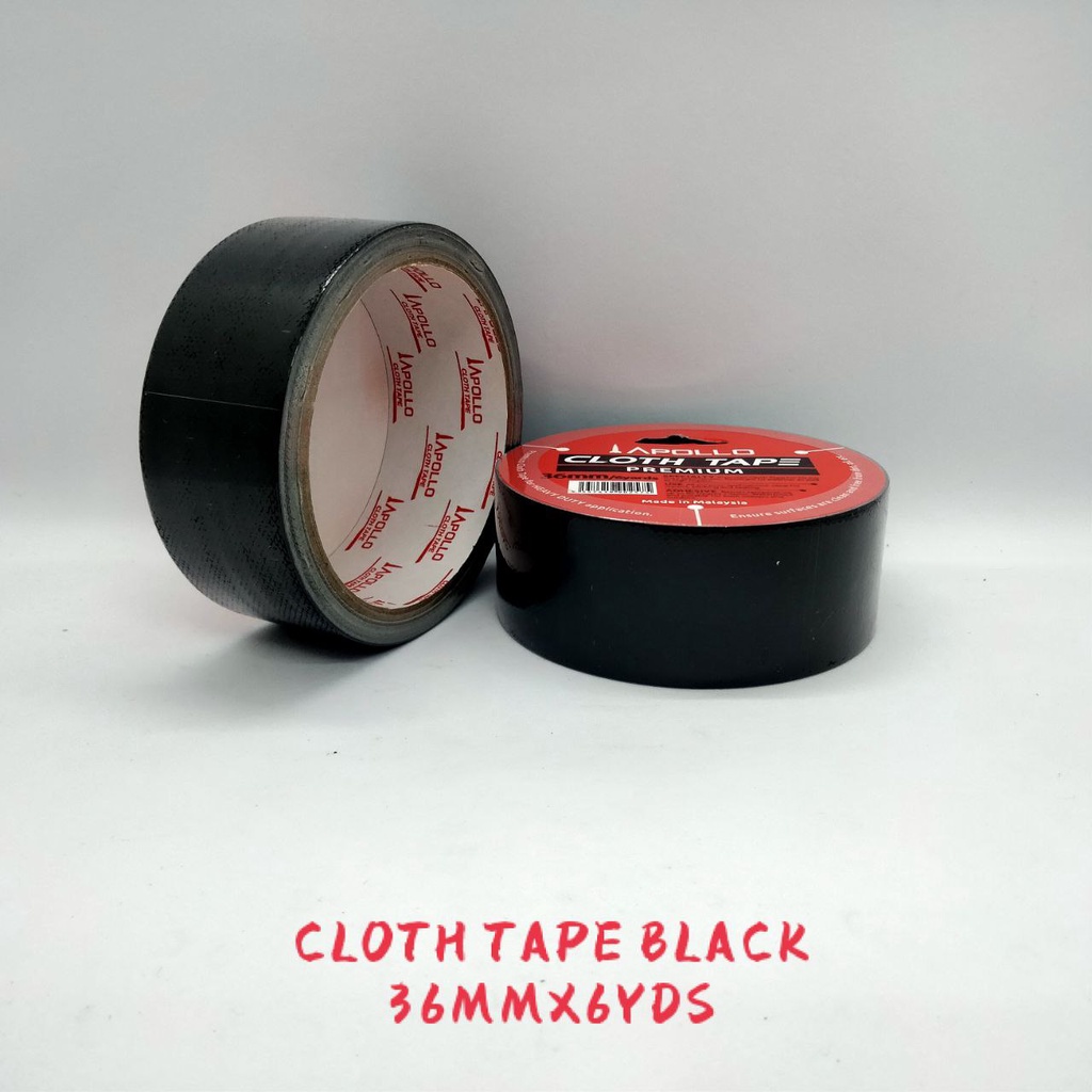 CIC APOLLO CLOTH TAPE 36MMX6YDS (BLACK) | Shopee Malaysia