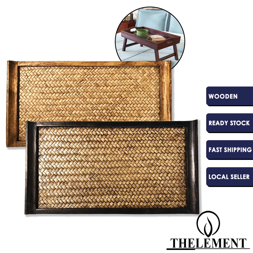 Dulang Hantaran Anyaman Mengkuang Dulang Raya Wooden Tray for Display ...