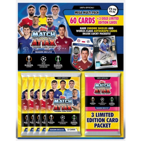 🔥READY STOCK🔥 [Mega Multipack] 2021/22 Match Attax - 5 Packs with 12 ...