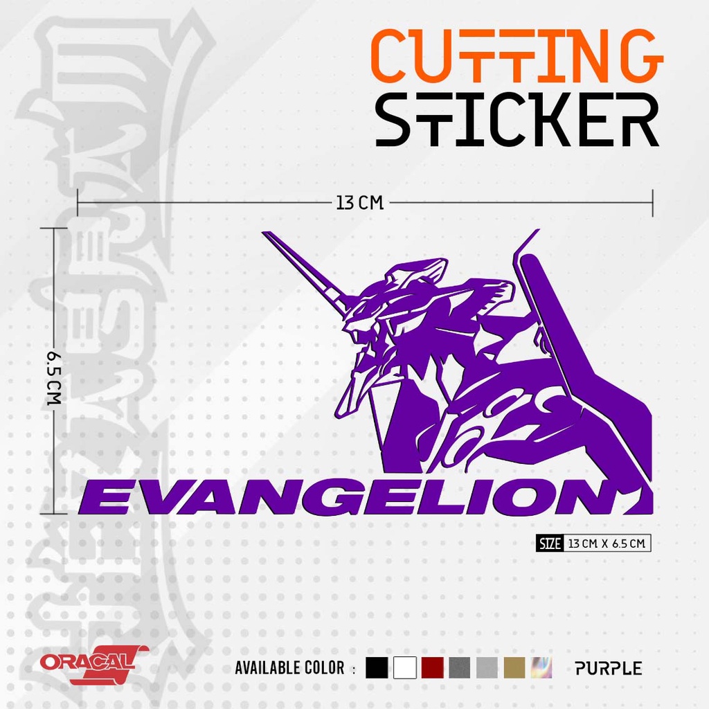 Cutting Sticker EVANGELION 002 | Evangelion Anime Cutting Sticker 002 ...