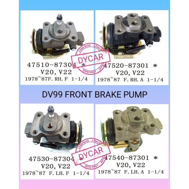 DAIHATSU DV99 , DV58 , DV116 FRONT / REAR BRAKE PUMP SET | Shopee Malaysia