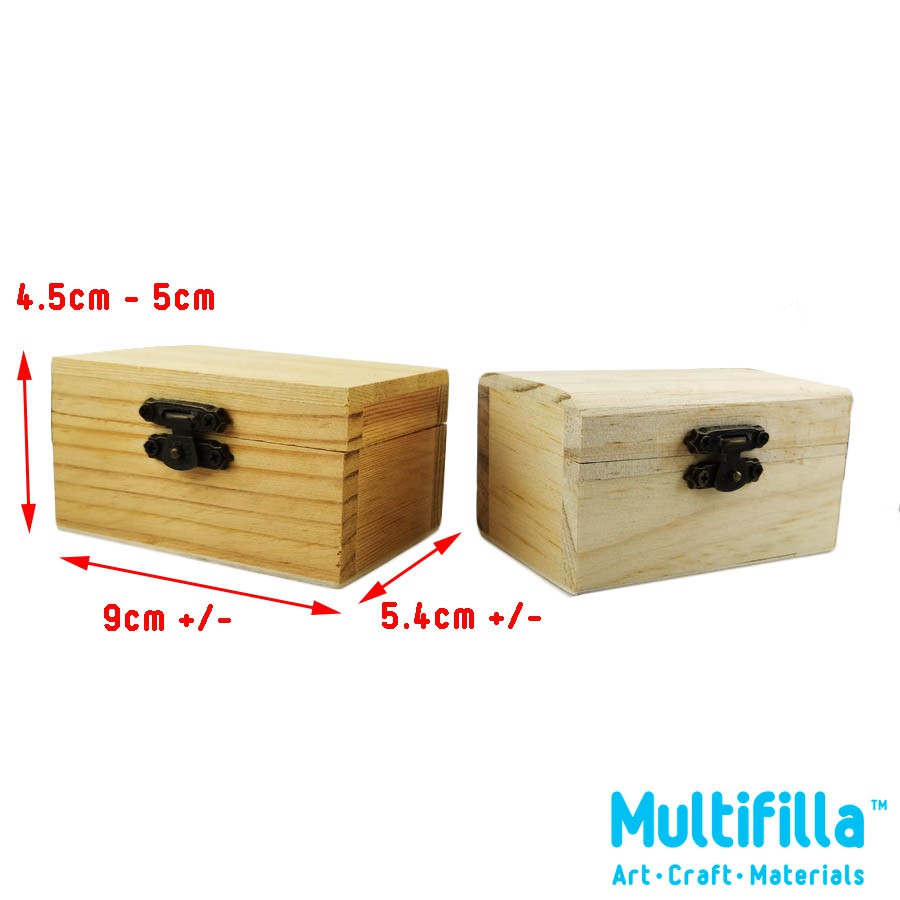 MF 109 - Small Chest Box /Wooden Mini Chest Box - Each (Random Design ...