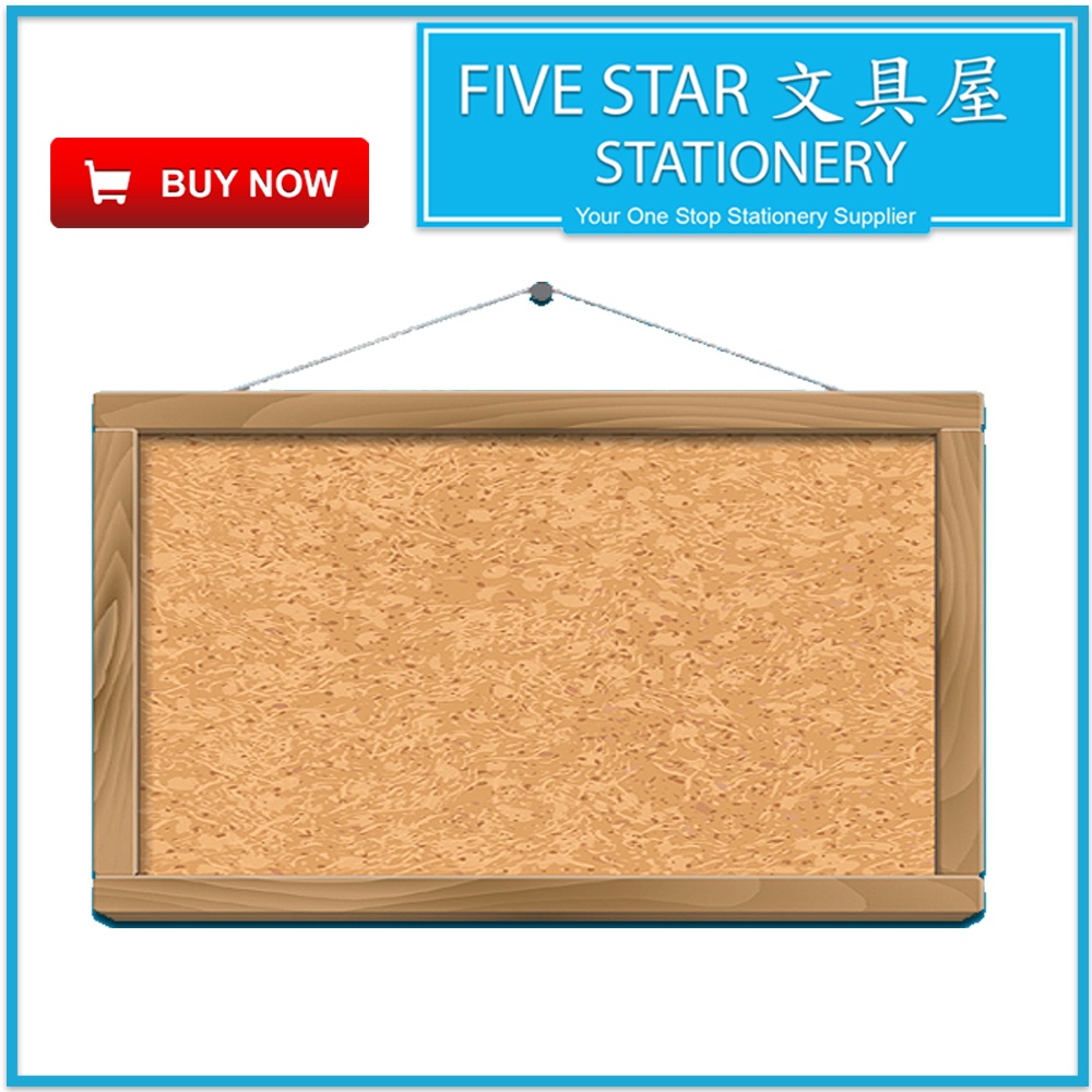 Cork Board Wooden Frame 20cm X 30cm Papan Gabus Notice Board Notis ...