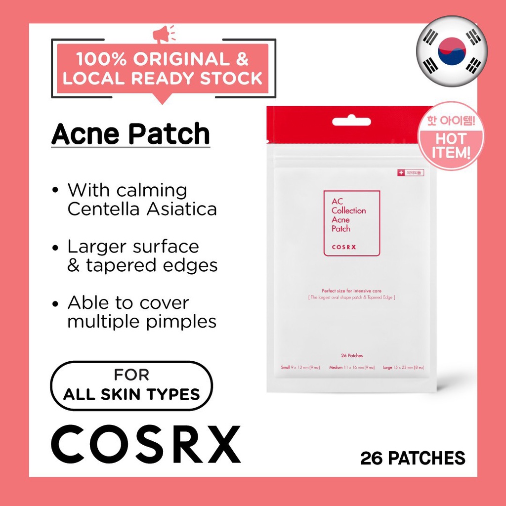 COSRX AC Collection Acne Patch 26s Spot Healing Overnight Breakout ...