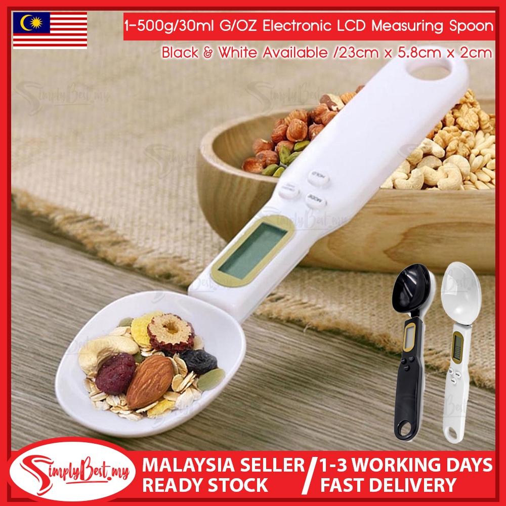 SIMPLYBEST Electronic Spoon Weight Scale Digital LCD Kitchen Weighing ...