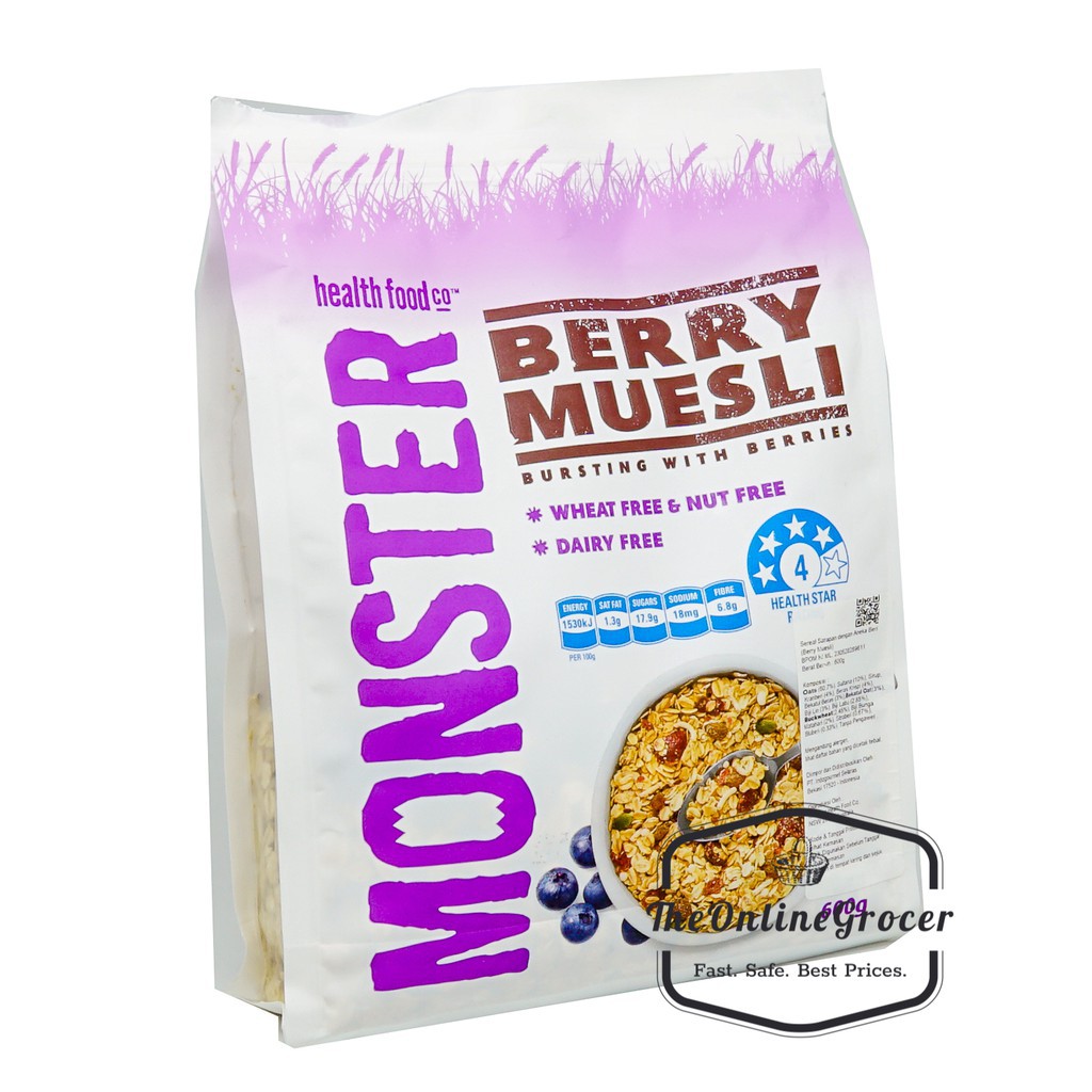 MONSTER MIXED BERRY MUESLI (600G) | Shopee Malaysia