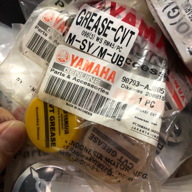 YAMAHA SCOOTER CVT GREASE BELT ROLLER PULLEY MINYAK EGO NOUVO JET POWER ...