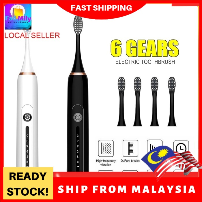 The New Six Electric Toothbrush Adult Quick Charge Type Ultrasonic ...