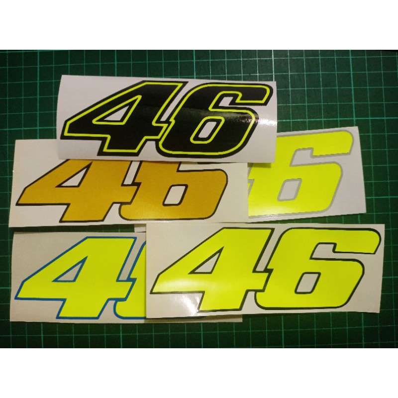 STICKER 46 VALENTINO ROSSI | Shopee Malaysia