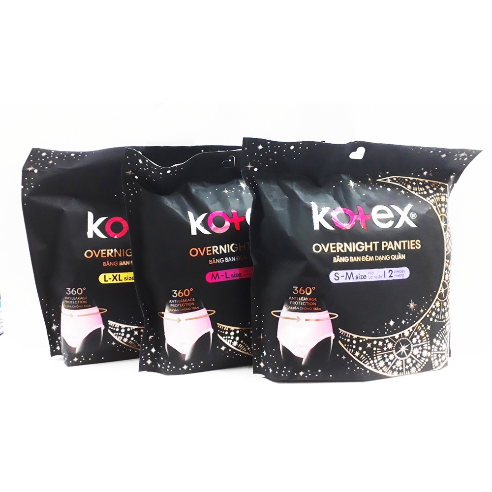 Kotex Overnight Panties - (S/M -2's ) / (M/L -2's) / (L/XL-2's) | Shopee Malaysia