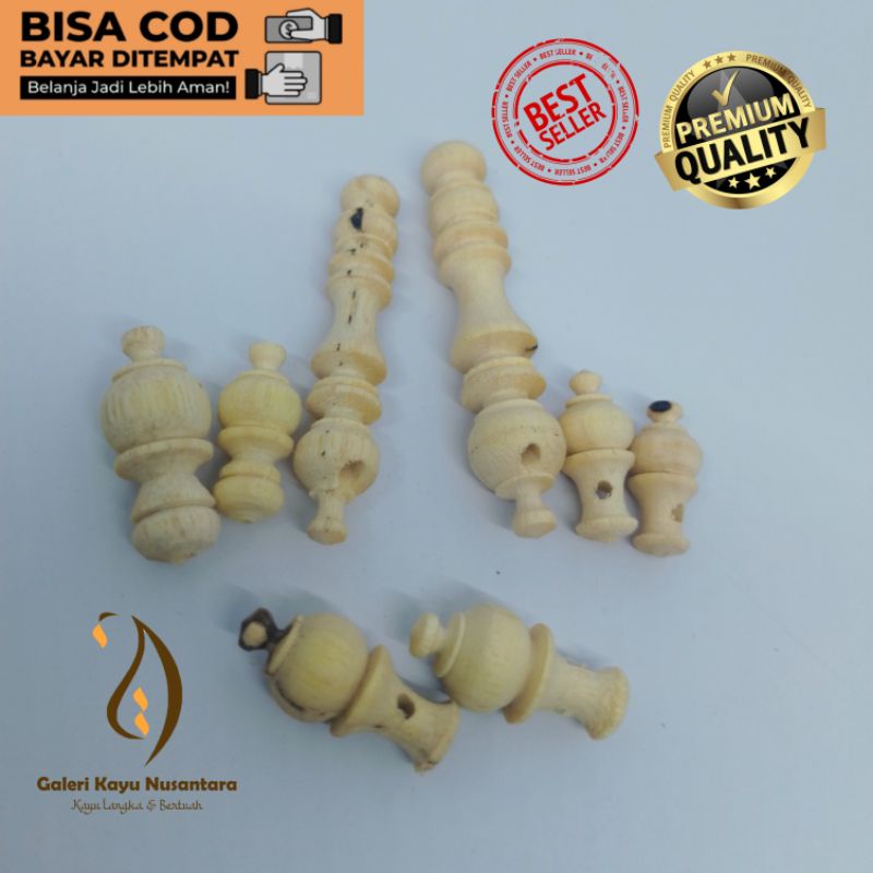 KAYU HITAM Timoho Wood Tasbih Barrier Head, Cendana, Dhikr, Kemuning ...