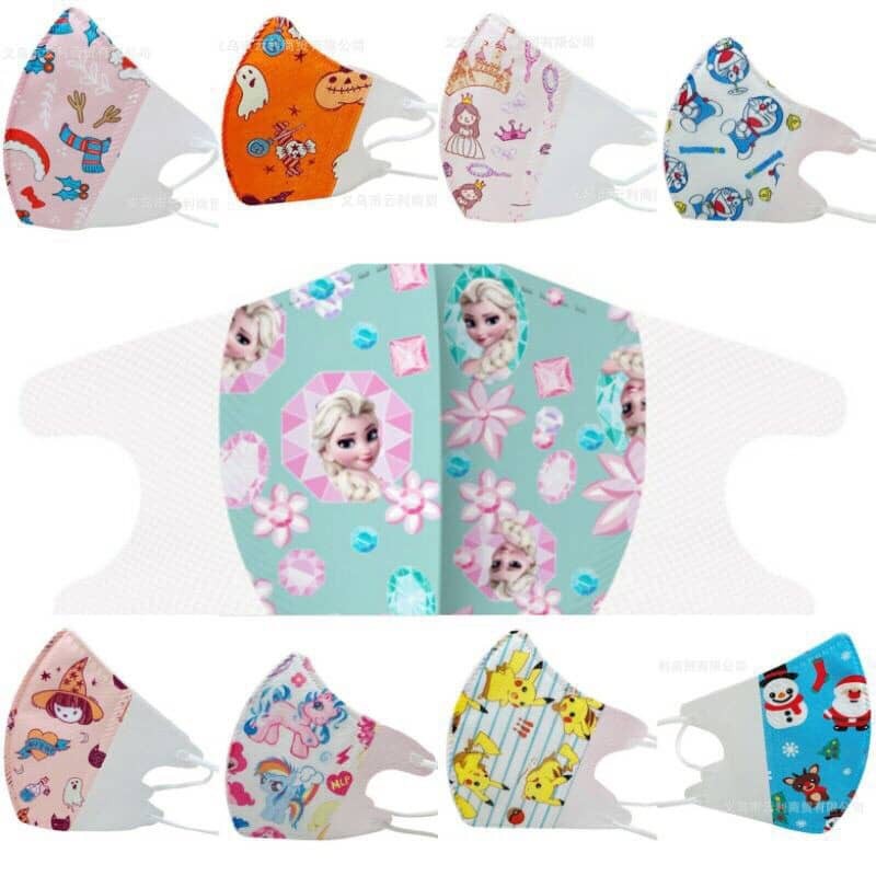 *FAST SHIPPING* 3D Kid Mask 3-ply Disposable Kids Mask(INDIVIDUAL PACK ...