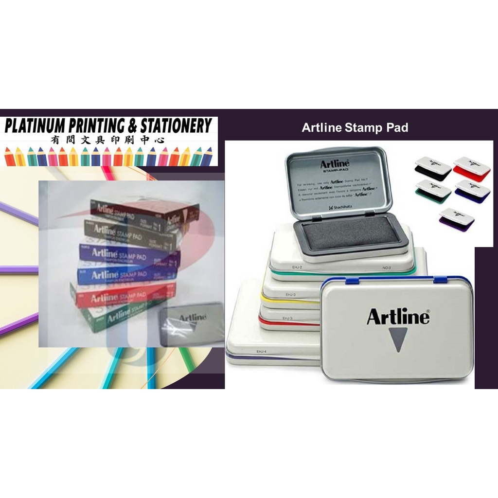 Artline Stamp Pad (Green, Blue, Red, Black) | Shopee Malaysia