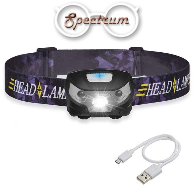 Ultra Bright LED HeadLamp 5000LM USB Charging Rechargeable Sensor Head ...