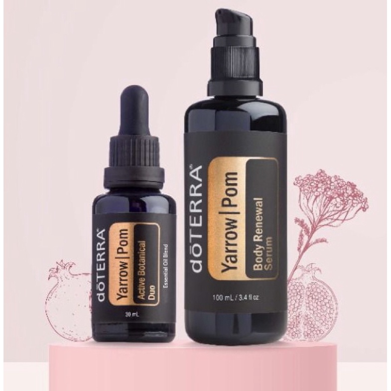 doTERRA Yarrow Pom 30ml Essential Oil & Yarrow Pom Body Renewal Serum ...