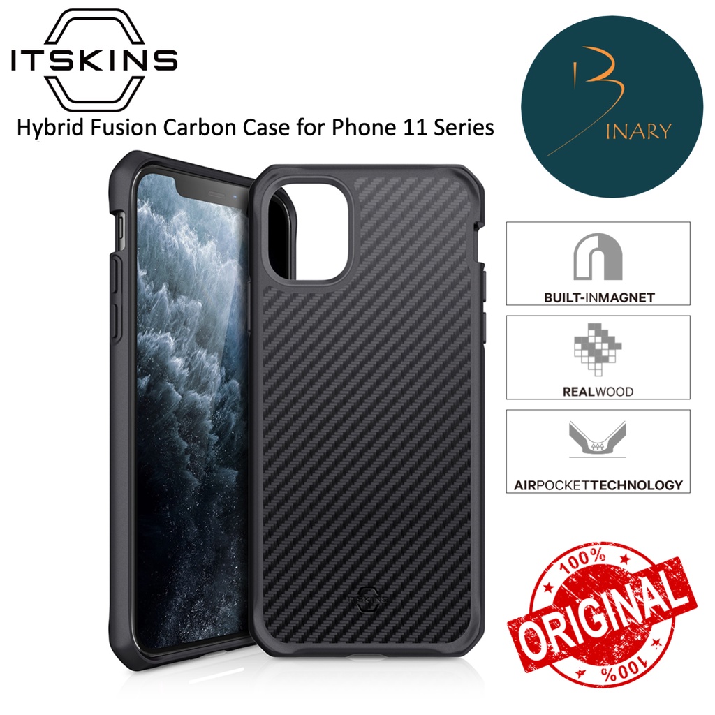 ITSkins Hybrid Fusion Military Protection Case for iPhone 11 Pro / 11 / ...