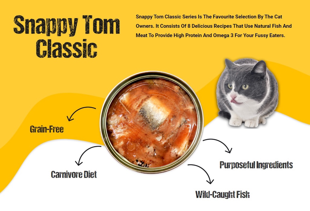 Snappy Tom Grain Free Canned - 400g / Cats Food / Wet Food / Cats ...