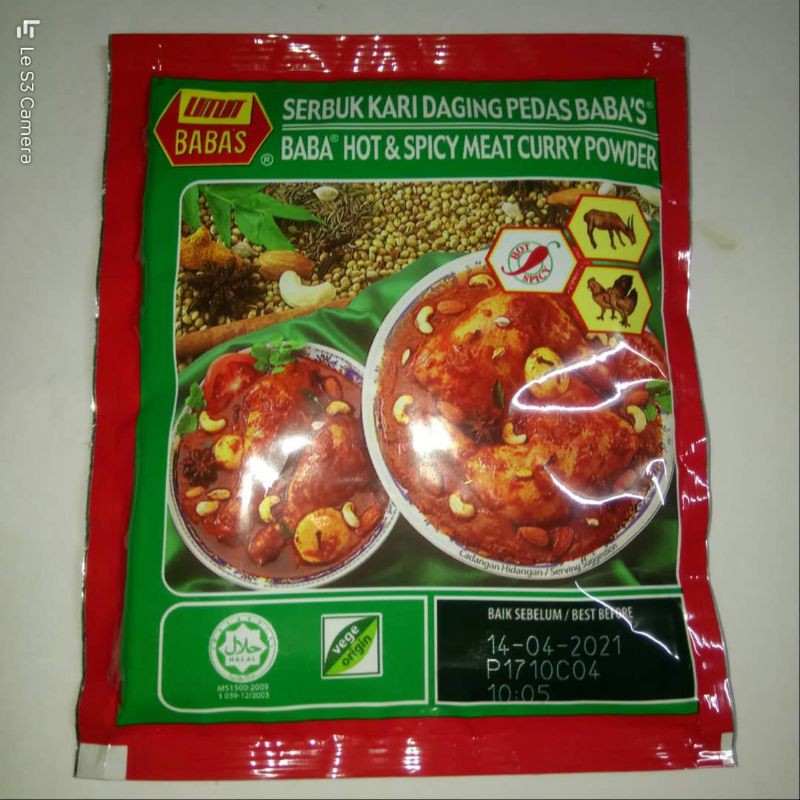 REMPAH KARI DAGING PEDAS BABAS / SERBUK CILI BABAS | Shopee Malaysia