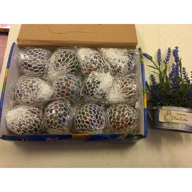 Wholesale box of 12 rainbow mesh balls (large size) | Shopee Malaysia