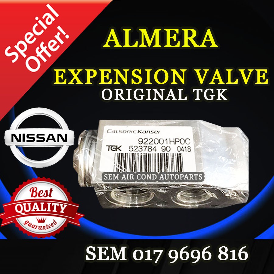 NISSAN ALMERA ORIGINAL TGK EXPANSION/ EXPENSION VALVE (CAR AIRCOND ...